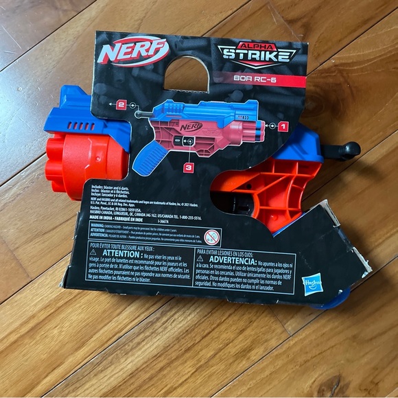 Hasbro | Toys | Hasbro Nerf Gun Alpha Strike Boa Rc6 Rotating Drum ...